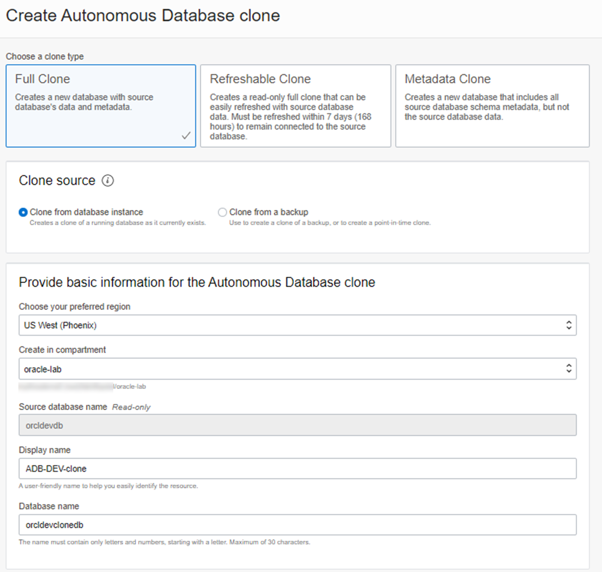 How to create cross-region Autonomous Database clone | The Techie Wizard